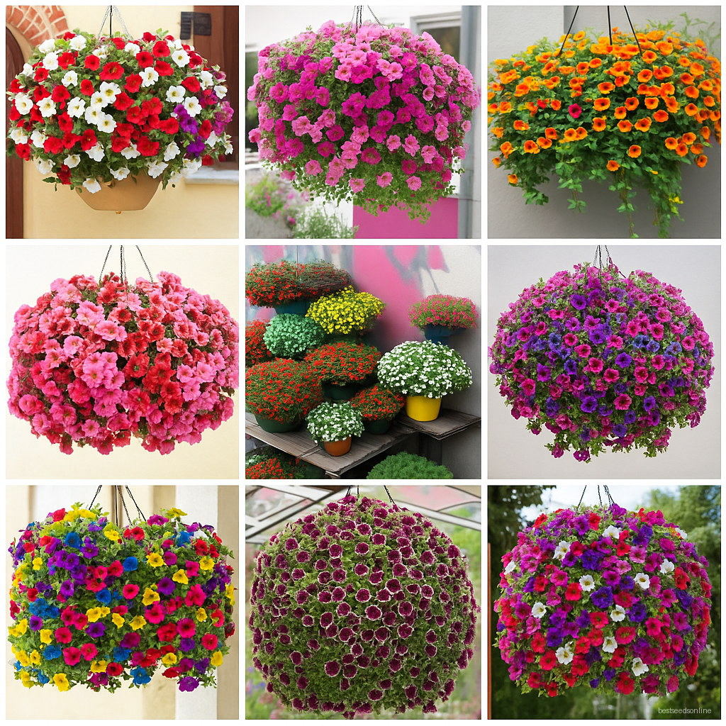 Petunia Large Tree Bonsai Flower Plants Petals Rotating Series Bonsais ...