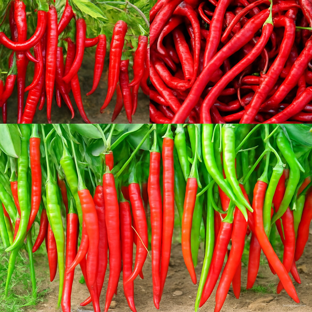 Big Thai Sun Pepper Capsicum Annuum Ornamental Chili - BestSeedsOnline ...