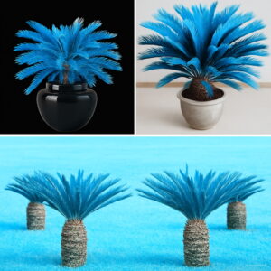 10 Pcs Rare Blue Mini Sago Palm Seeds - BestSeedsOnline.com - Free ...
