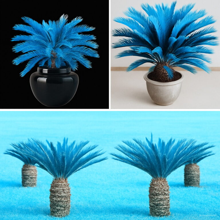 10 Pcs Rare Blue Mini Sago Palm Seeds - BestSeedsOnline.com - Free ...