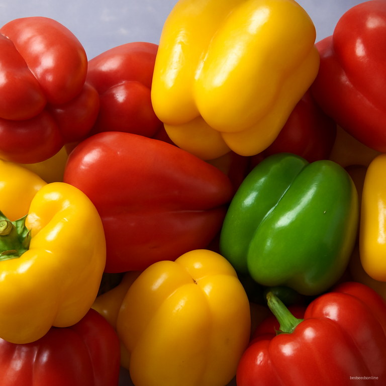 Colorful Mixed Sweet Bell Pepper Seeds 50pcs - BestSeedsOnline.com ...
