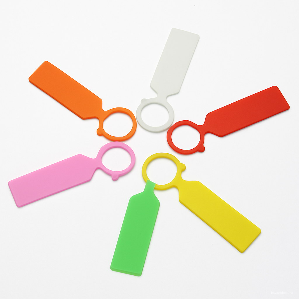 50pcs Reusable Colored Plastic Plant Labels Garden Nursery Hanging Tags ...