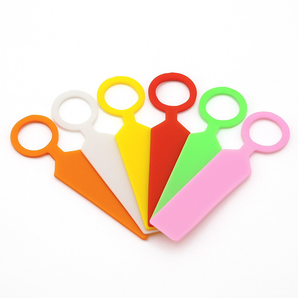 50pcs Reusable Colored Plastic Plant Labels Garden Nursery Hanging Tags ...