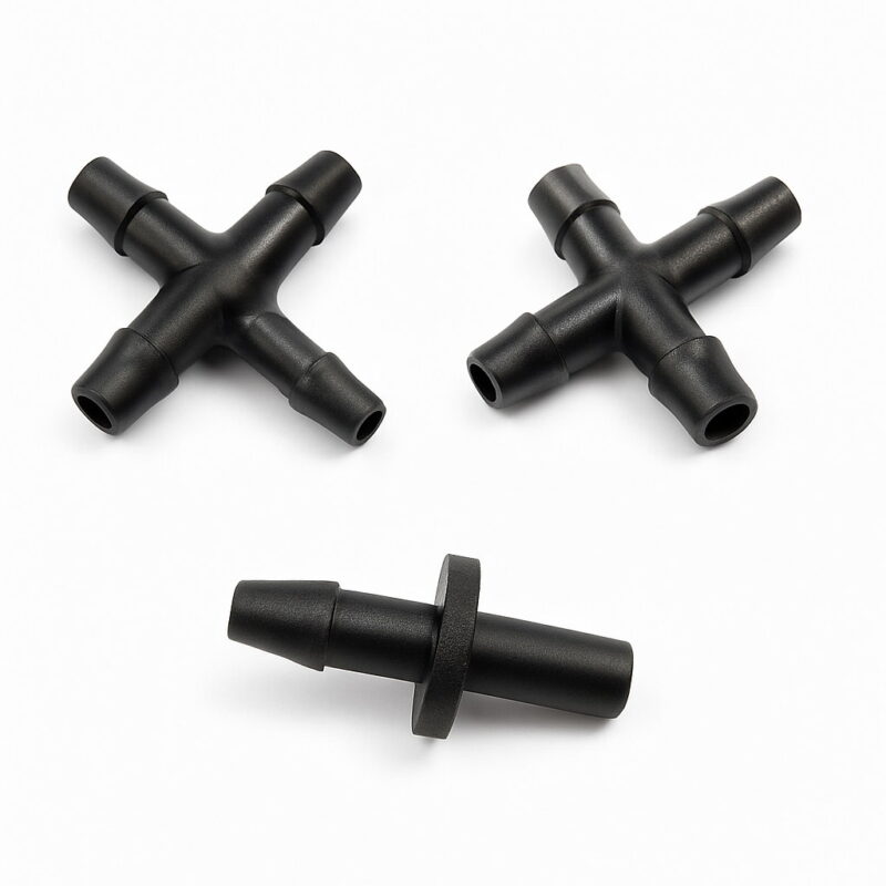 40 Sets Garden Drip Irrigation Hose Splitters Cross Connector Adapters ...