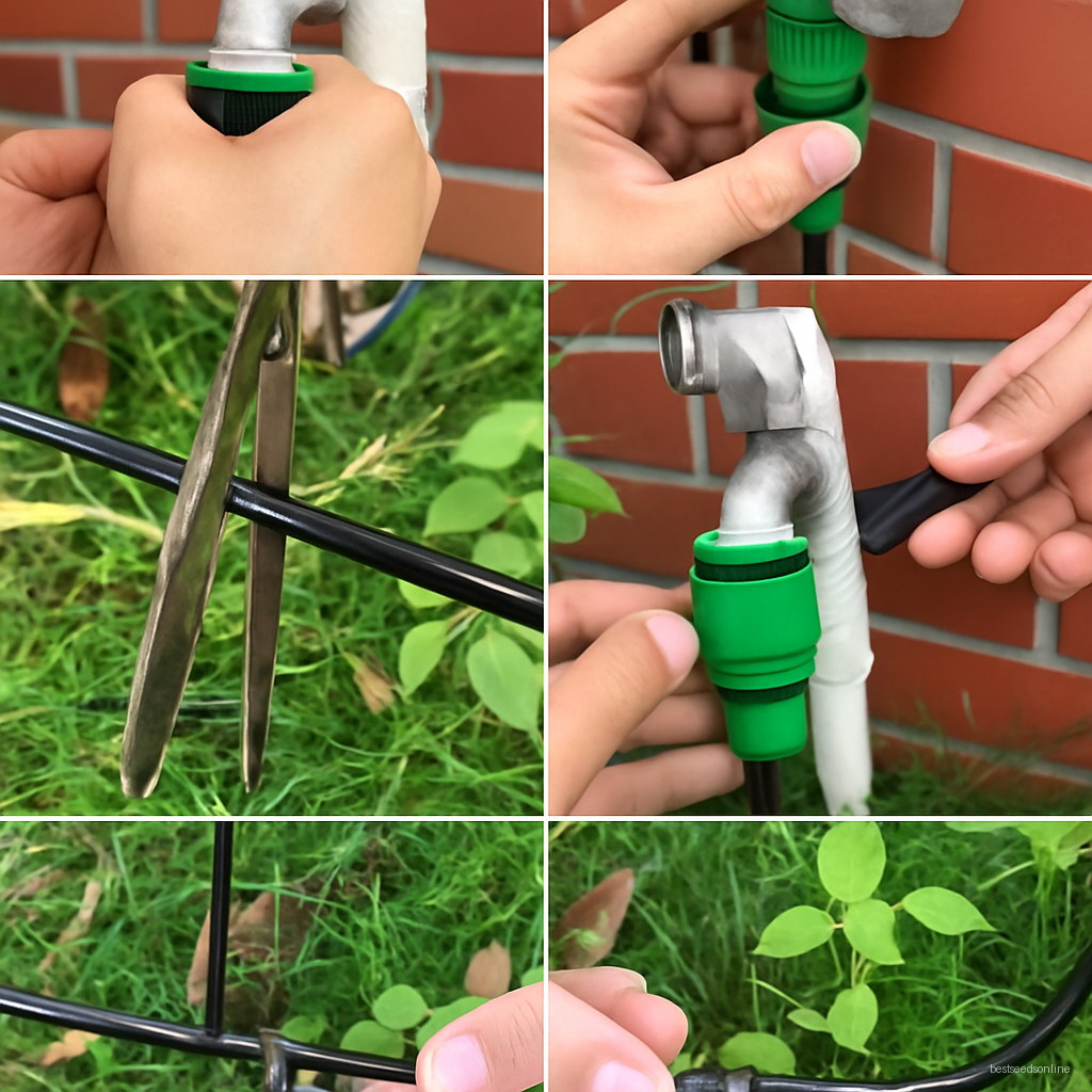 Muciakie 50m 25m 5m Diy Micro Drip Irrigation System Dripper Plant Self ...