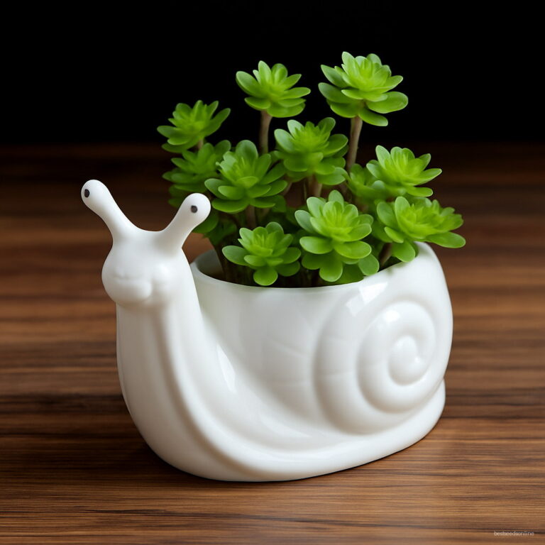 Ceramic Snail Pot With Seeds - BestSeedsOnline.com - Free Shipping ...