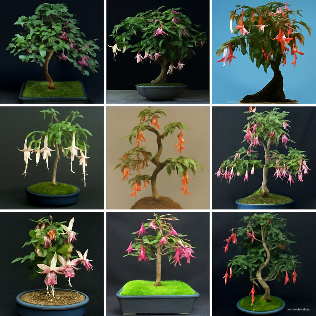 100pcs Bonsai Fuchsia Plants Beautiful Rainbow Garden Flowers High ...