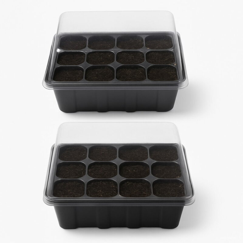 12 Cells Seeding Box Family Breeding Propagate Seed Germination Nursery ...