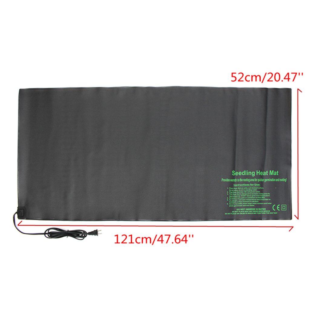 Large Black Waterproof Seedling Heat Mat For Germination Cloning ...